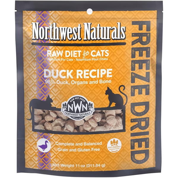 Freeze Dried Cat Food - Nibbles - Duck Recipe - 11 oz – J & J Pet Club