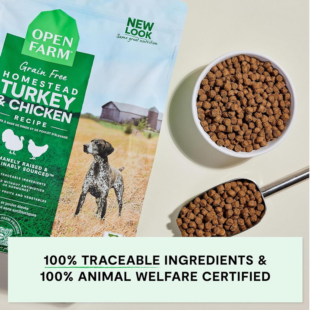 Dry Dog Food - Grain Free Homestead Turkey & Chicken Recipe – J & J Pet ...
