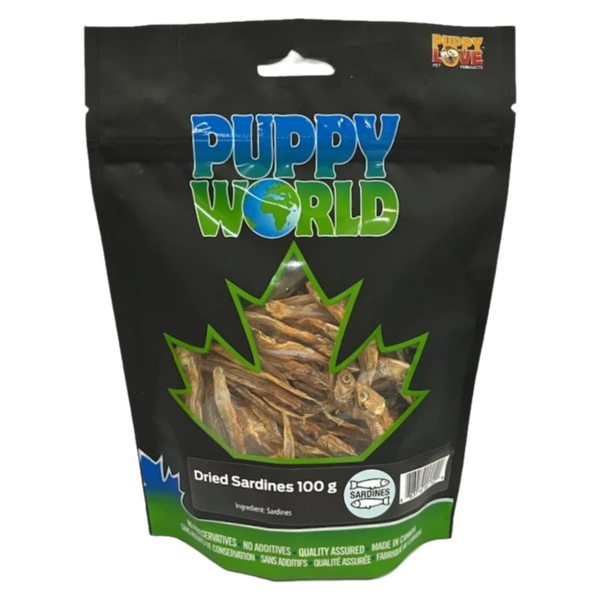 Dog Chewing Treat - PUPPY WORLD - Dried Sardines – J & J Pet Club