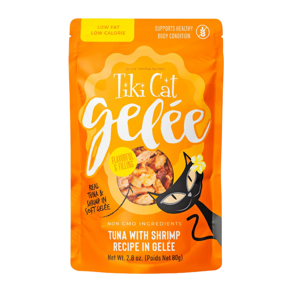 Wet Cat Food - GELÉE - Tuna & Shrimp Recipe in Gelée - 2.8 oz pouch – J ...