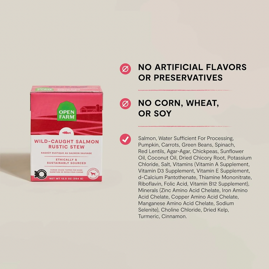 Wet Dog Food - Wild Caught Salmon Rustic Stew – J & J Pet Club