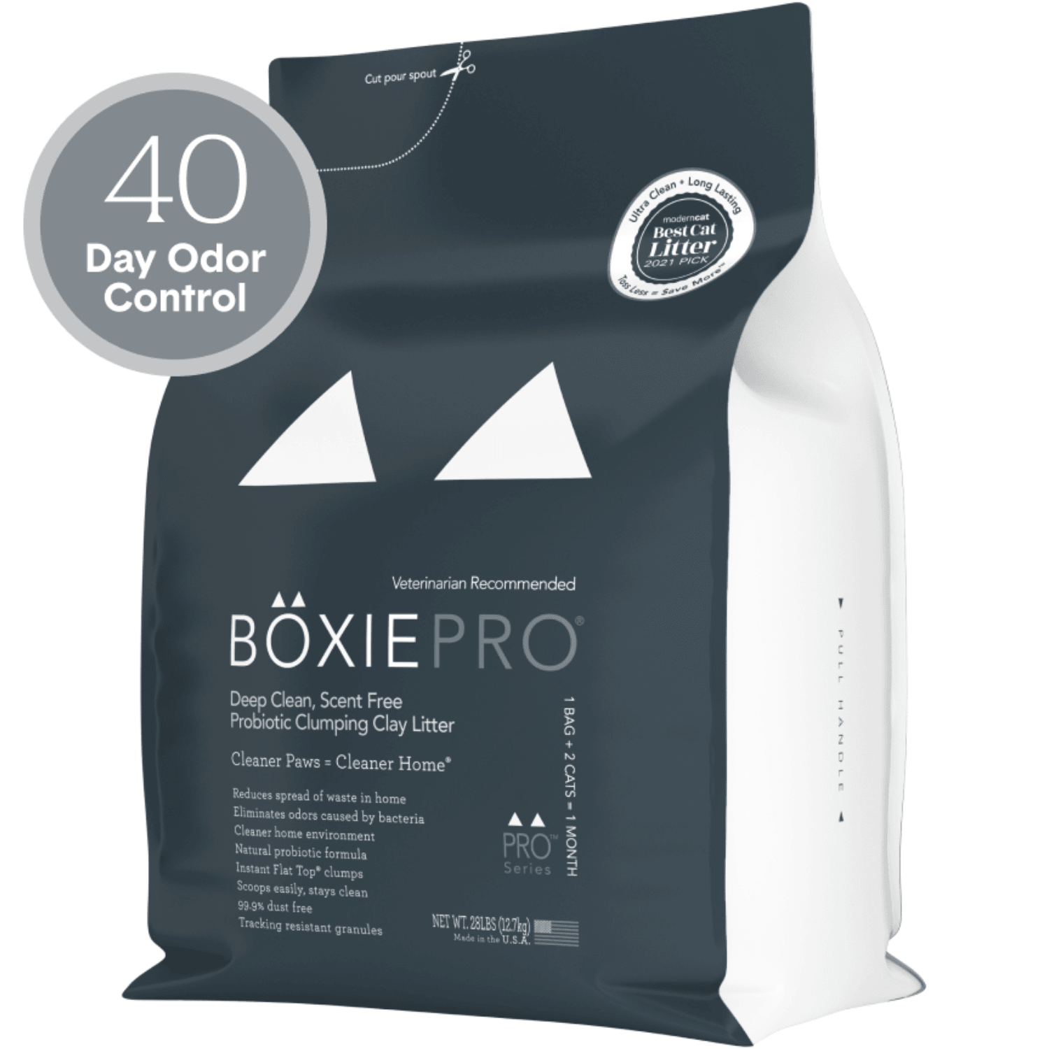 BOXIE PRO - Deep Clean, Scent Free Probiotic Clumping Clay Litter – J ...
