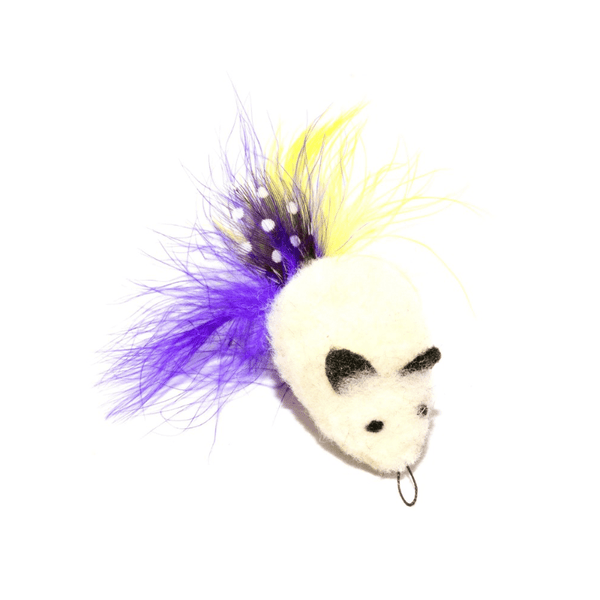 Easy Clip Attachment - CAT LURES - WOOLLY FEATHER MOUSE – J & J Pet Club